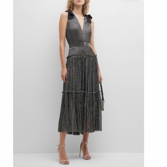 Sabina Musayev | Dresses | Sabina Musayev Ray Tiered Belted Crushed ...